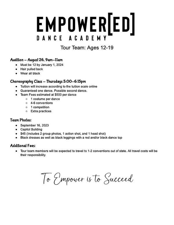 Programs | Empower Dance